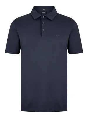 Hugo Boss Solid Color Polo Shirt - Blue