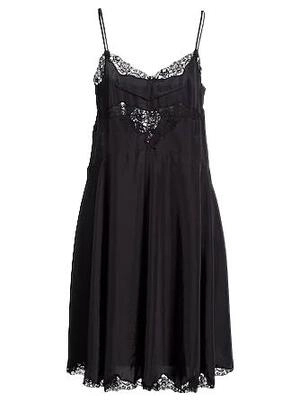 Sportmax Midi Dress With Lace Trim - Black