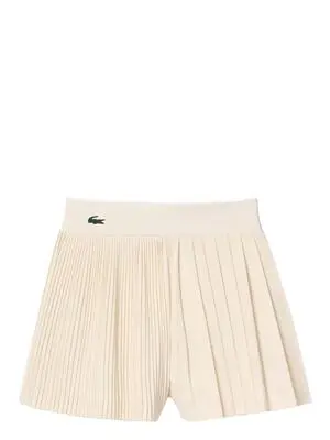 Lacoste Pleated Shorts - Nude