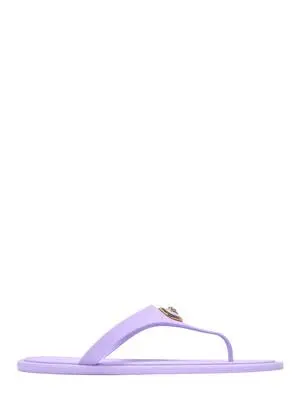 Versace Versace Medusa Emblem T-Bar Sandals Purple