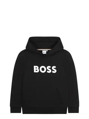 Hugo Boss Logo Hoodie - Black