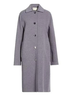 Tory Burch Single-breasted Wool Coat - Gray