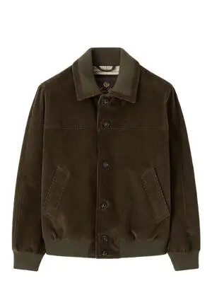Loro Piana Maremma Corduroy Bomber Jacket - Black
