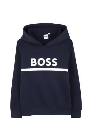 Hugo Boss Graphic Logo Hoodie - Black