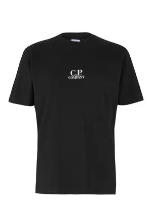 C.P. COMPANY Breathable Cotton Tshirt - Black