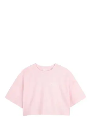 GIVENCHY Givenchy Cropped Crewneck T-Shirt With Logo Print