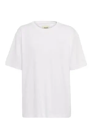 Khaite Winsley Cotton Ribbed T-shirt - Chalk White