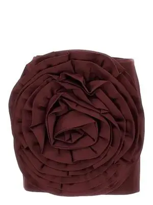 ROTATE BY BIRGER CHRISTENSEN ROTATE Mini Skirt With 3D Rose Appliqué