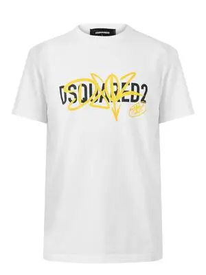 Dsquared2 Crew Neck Shortsleeve Tshirt - White