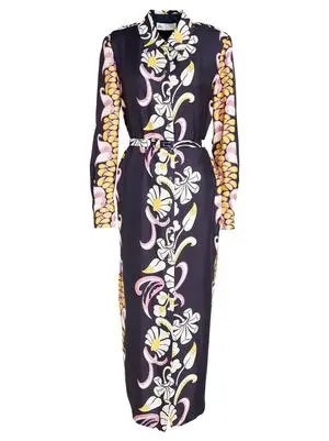 TORY BURCH Tory Burch Printed Cotton Twill Shirt Dress