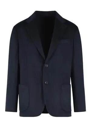 LARDINI Roma Single-breasted Blazer - Navy
