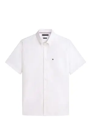 Tommy Hilfiger Buttondown Collar Shortsleeve Shirt - White