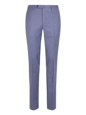 Incotex Wool Chino Trousers - Medium Grey