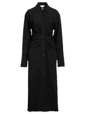 Sportmax Midi Shirt Dress With Gathered Detailing - Black