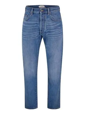 Versace Washed Straight Leg Jeans - Blue
