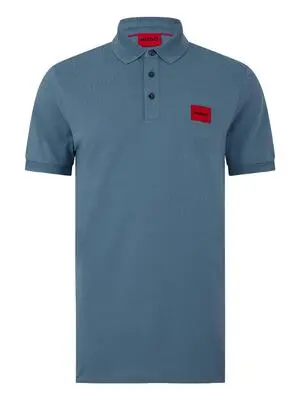Hugo Boss Solid Shortsleeve Polo Shirt - Blue