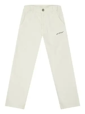 Off-White Cargo Trousers With Diagonal Arrows - Beige