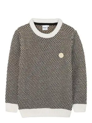 Hugo Boss Boss Textured Crewneck Sweater - No