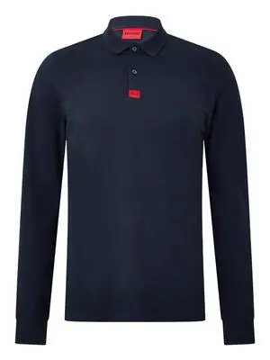 Hugo Boss Longsleeve Polo Shirt - Blue