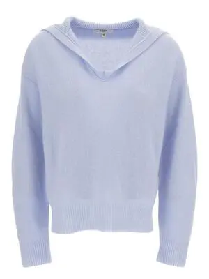 Barena Venezia V-neck Knitted Jumper - Light Blue