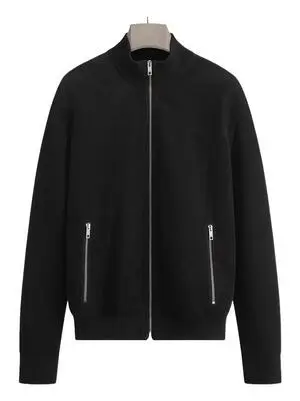 Dior Zip-up Lambskin Jacket With Signature Detail - Black