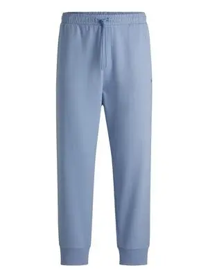 Hugo Boss Solid Color Curved Joggers - Blue