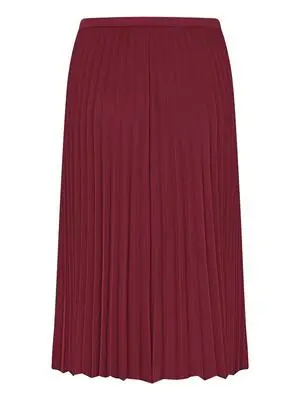 Lacoste Long Pleated Skirt - Red
