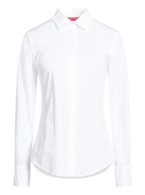 MAXCO. MAX&Co. Stretch Poplin Shirt With Concealed Button Fastening