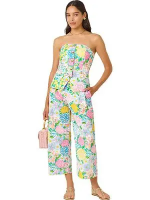 Lilly Pulitzer® Lilly Pulitzer Mandalay Wide Leg Crop Pant Multi Lilly Garden