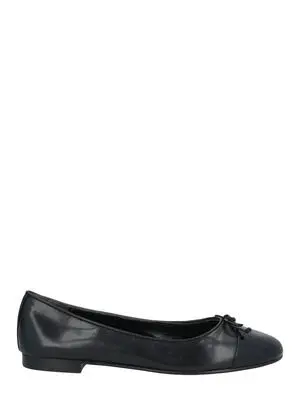 Tory Burch Ballet Flats With Bow Detailing - Black