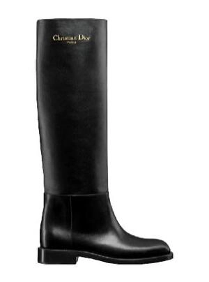 Dior D-town Knee High Boots - Black