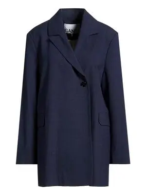 GANNI Single-breasted Blazer - Black