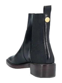 Tory Burch Square-toe Block-heel Ankle Boots - Black