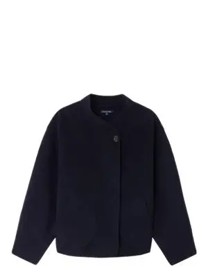 SOEUR Soeur Short Coat With High Neck And Side Pockets