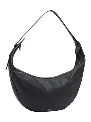 Khaite Khaite Lettering Detail Shoulder Bag Black