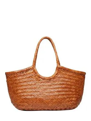 Dragon Diffusion Handwoven Rattan Bag - Brown
