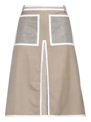 Burberry Burberry Flared Skirt Camel