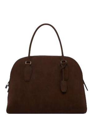 THE ROW Double Handle Shoulder Bag - Deep Mocha