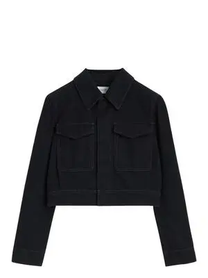 LEMAIRE Two Pocket Cropped Jacket - Black