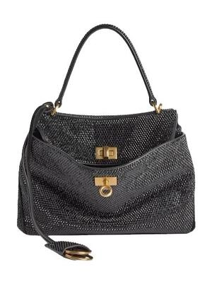 Balenciaga Rodeo Mini Handbag With Rhinestones - Black