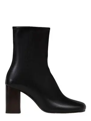 LEMAIRE Round Toe Block Heel Boots - Black