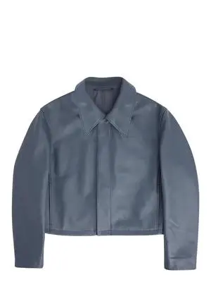 LEMAIRE Lemaire Boxy Cropped Jacket Blue
