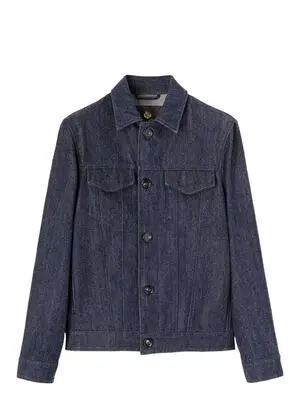 Loro Piana Long-sleeved Denim Trucker Jacket - Black