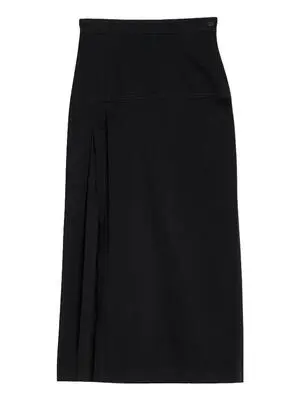 LEMAIRE Slit Skirt - Black