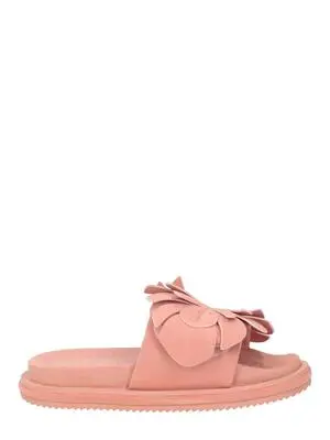 Farm Rio Floral Embellished Flat Slides - Pink
