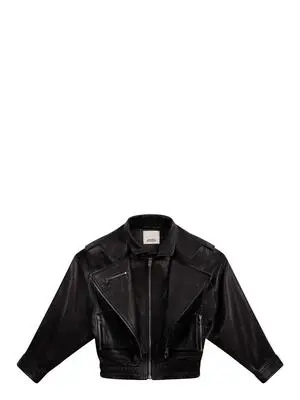 Isabel Marant Étoile Aneli Leather Jacket - Black