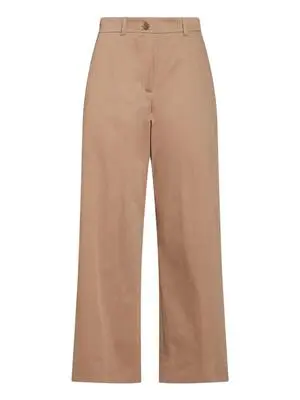 Max Mara Wide-leg Stretch Trousers - Light Brown