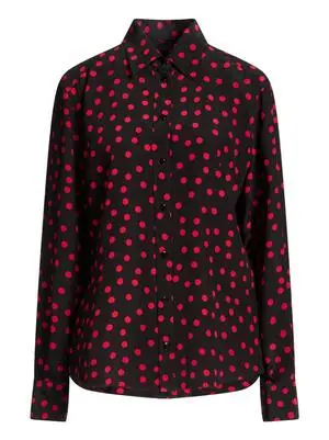 Dolce & Gabbana Polka Dot Shirt - Black