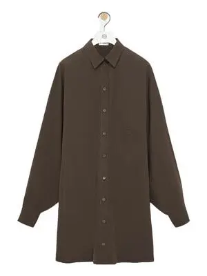 Loewe Long-sleeve Shirt Dress - Brown