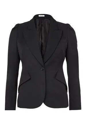 Alexander McQueen Puff Sleeve Single-breasted Blazer - Black